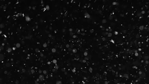 Snow Particles Effects on Black Backgrou... | Stock Video | Pond5