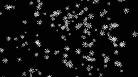 snow particles falling down animation | Stock Video | Pond5