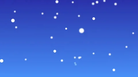 Snowfall - blue background | Stock Video | Pond5