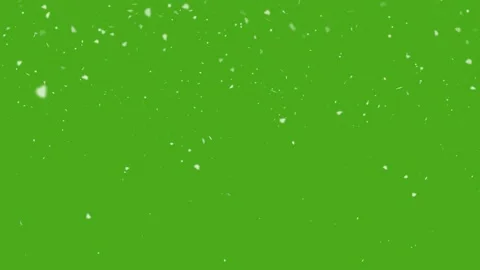 Snowfall overlay on green screen backgro... | Stock Video | Pond5