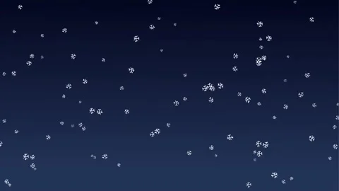 Snowfall, Snow background and 2d animati... | Stock Video | Pond5