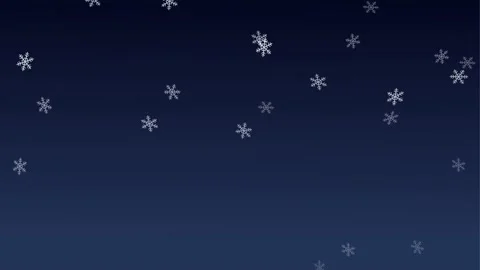 Snowfall, snowflakes background and 2d a... | Stock Video | Pond5