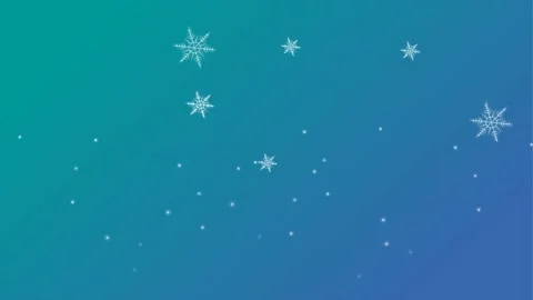 Snowfall, snowflakes background and 2d a... | Stock Video | Pond5