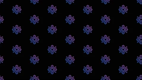 Snowflake Christmas Black Animated Loop ... | Stock Video | Pond5