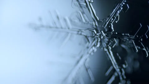 Snowflake ice crystal stellar dendrite u... | Stock Video | Pond5