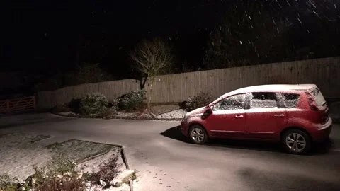 Car Driveway Night Stock Video Footage | Royalty Free Car Driveway ...