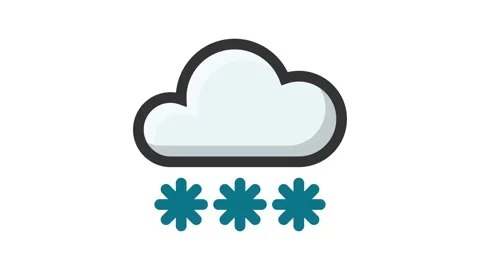 Snowy on white background, Weather anima... | Stock Video | Pond5