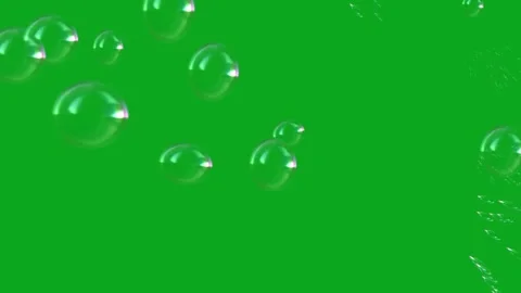 Soap Water Bubbles On Green Screen Backg... | Stock Video | Pond5