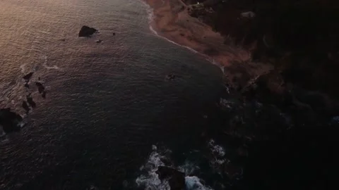 Soar over the stunning beaches and ocean... | Stock Video | Pond5