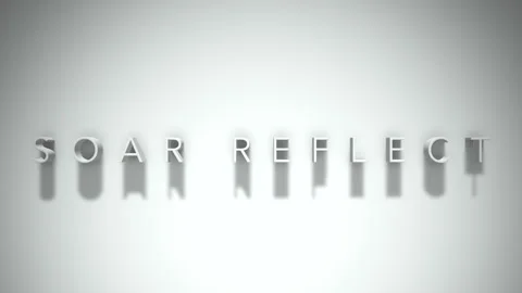 soar reflect 3D title animation white te... | Stock Video | Pond5