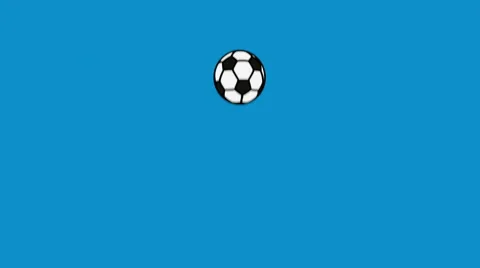 Soccer ball bouncing, animated loop, min... | Stock Video | Pond5