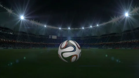 Soccer ball circle on soccer field, 4k, ... | Stock Video | Pond5