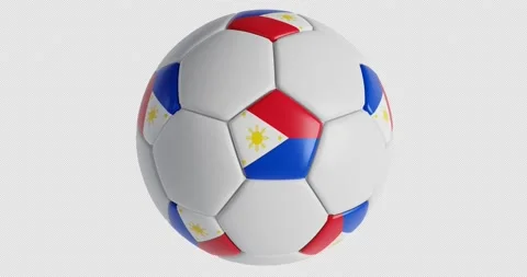 Soccer ball with flag of the Philippines... | Stock Video | Pond5