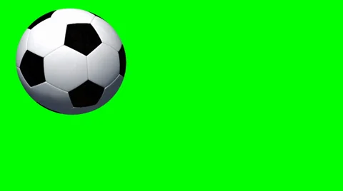 Soccer ball flying at cam - green screen | Stock Video | Pond5