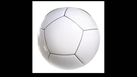 Soccer Ball Rotating In Loop With Alpha | Stock Video | Pond5
