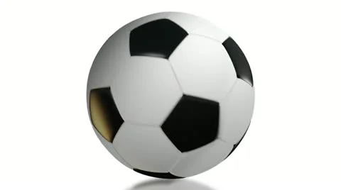 Soccer Ball, Rotation on white backgroun... | Stock Video | Pond5