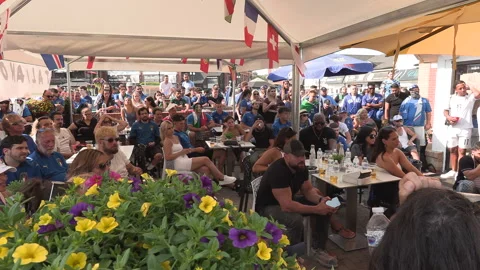 Soccer fans celebrate in Canada after Eu... | Stock Video | Pond5