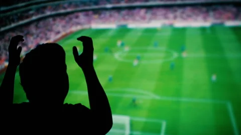 Football Fans Silhouette Stock Videos – Royalty-Free HD & 4K Videos | Pond5