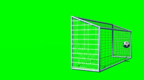 soccer goal shot - green screen | Stock Video | Pond5
