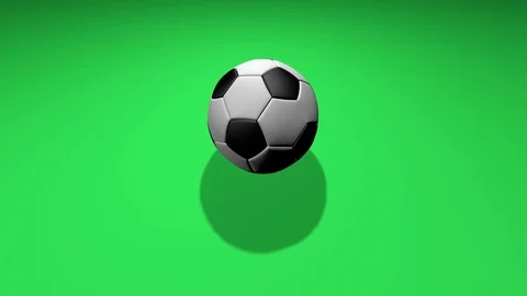 Soccer or football ball bouncing isolate... | Stock Video | Pond5