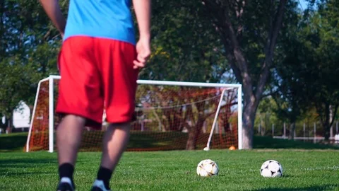 Soccer Practice Exercise Habits Routine ... | Stock Video | Pond5