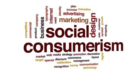 Social consumerism animated word cloud, ... | Stock Video | Pond5