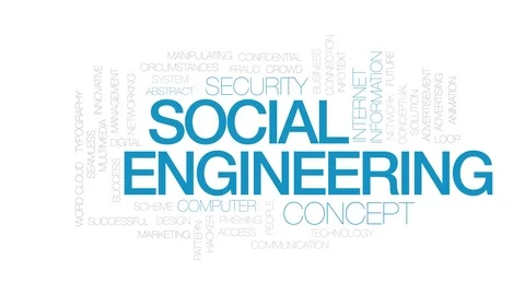 Social engineering animated word cloud. ... | Stock Video | Pond5