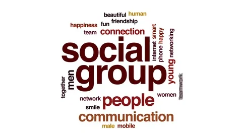 Social group animated word cloud, text d... | Stock Video | Pond5