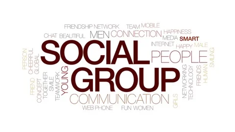 Social group animated word cloud, text d... | Stock Video | Pond5