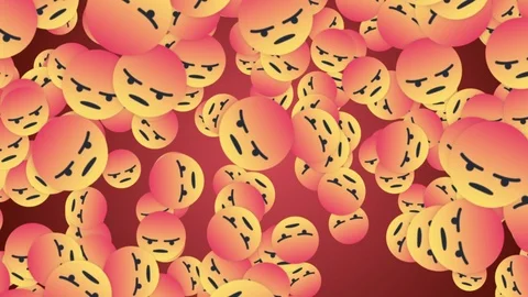 Social Media ANGRY Emoji, Reactions Anim... | Stock Video | Pond5
