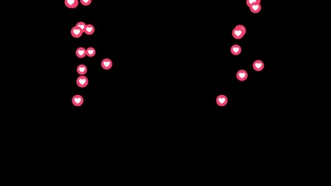 Social media animation Instagram likes f... | Stock Video | Pond5