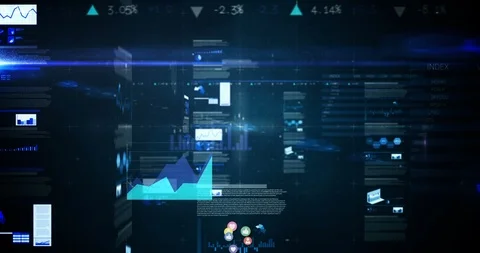 Social media icons with program codes 4k | Stock Video | Pond5