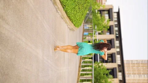 social media influencer model dancer run... | Stock Video | Pond5