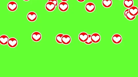 Social Media Love Icons Animation in Gre... | Stock Video | Pond5