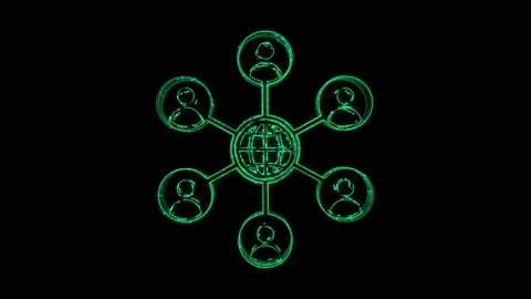 Social Media Network Animated Icon appea... | Stock Video | Pond5