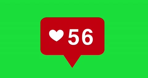 Social media like notification animation | Stock Video | Pond5
