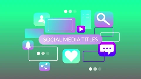 Social Media Titles ~ After Effects Template #231694149