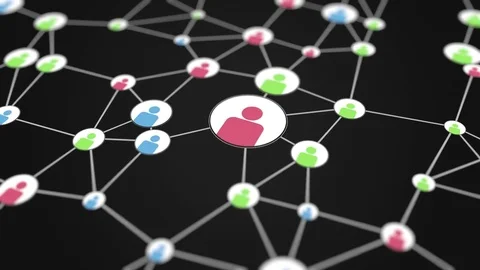 Social network users activity. Loopable ... | Stock Video | Pond5