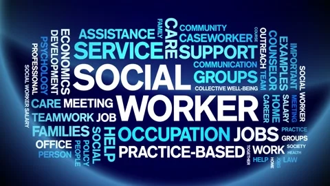 Social Worker animated word cloud,animat... | Stock Video | Pond5