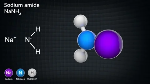 Sodium amide (NaNH2). Seamless loop. | Stock Video | Pond5