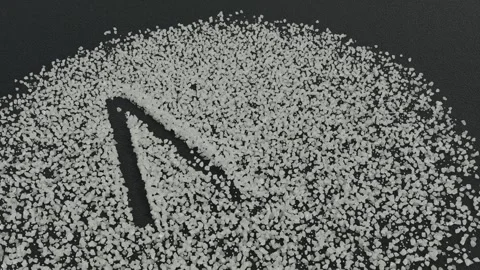 Sodium symbol Na formed with white granu... | Stock Video | Pond5