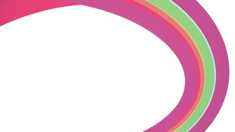 Soft colors flat rainbow frame curved ca... | Stock Video | Pond5