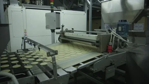 soft cookies before baking on an acceler... | Stock Video | Pond5