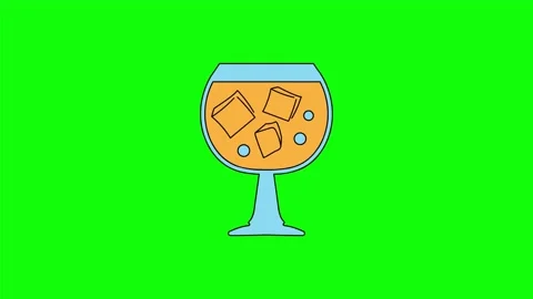 soft drink green screen animation. chrom... | Stock Video | Pond5