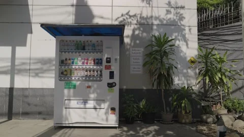 Soft Drink Vending Machine in Thai Bangk... | Stock Video | Pond5