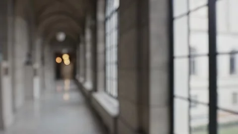 Soft focus shot moving through historic ... | Stock Video | Pond5