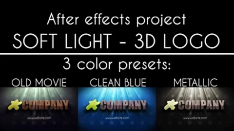 After Effects Template: Soft Light - 3D Logo #6530650