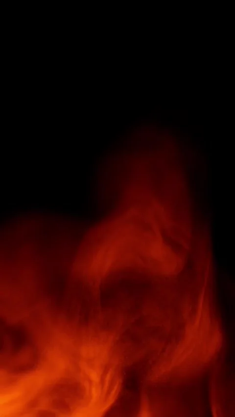 Soft Red Smoke Wavy Drifting on Black Ba... | Stock Video | Pond5