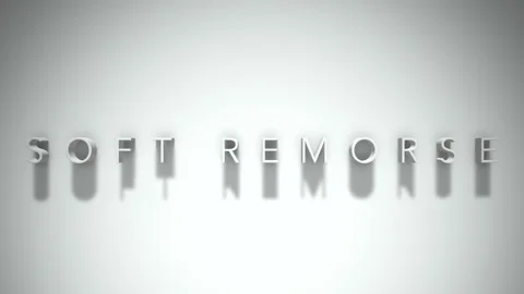 soft remorse 3D title animation white te... | Stock Video | Pond5