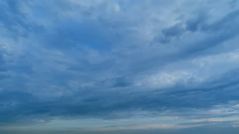 Soft white clouds moving on blue sky bac... | Stock Video | Pond5